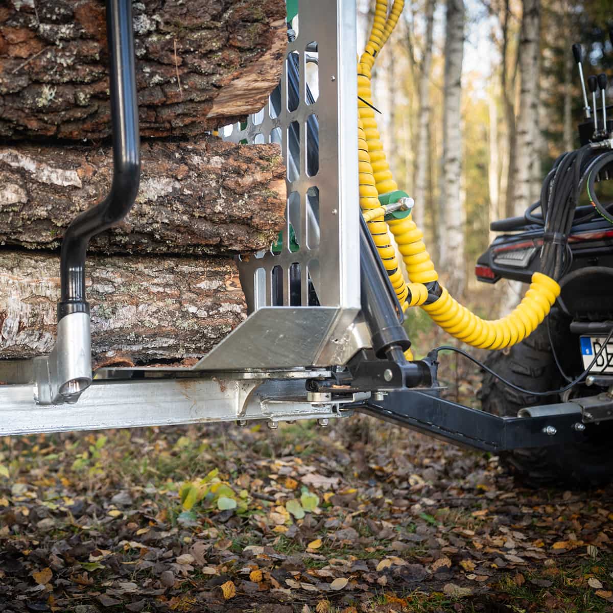 3-Tonne Forestry Trailer ATV | 4.2 m Crane | Articulated Steering | Kellfri