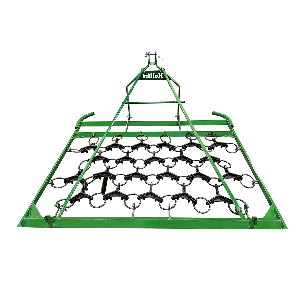 Grassland harrow with 2 metres working width and 3 rows of triangles