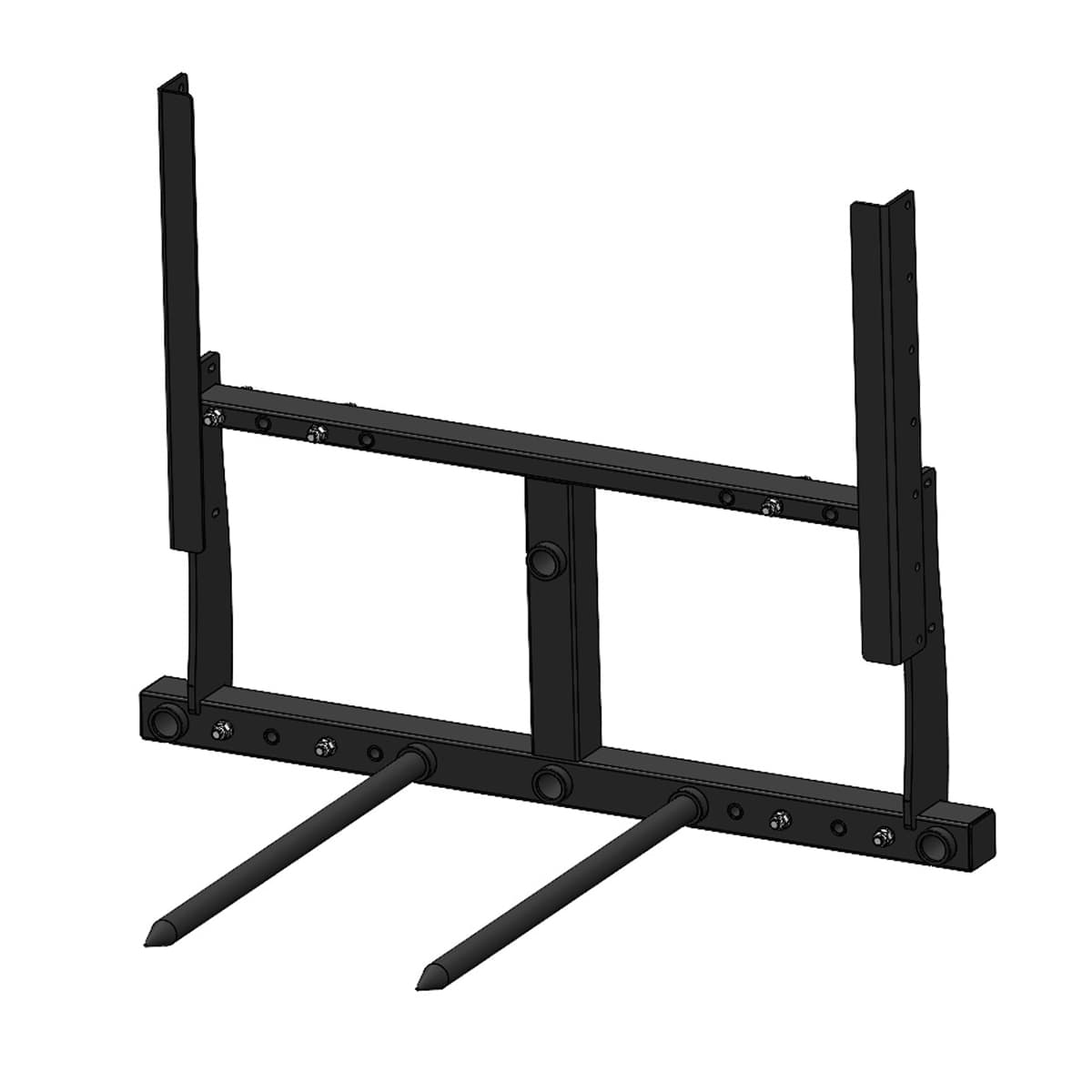 Bale spike frame with bolted Small BM attachment | Kellfri