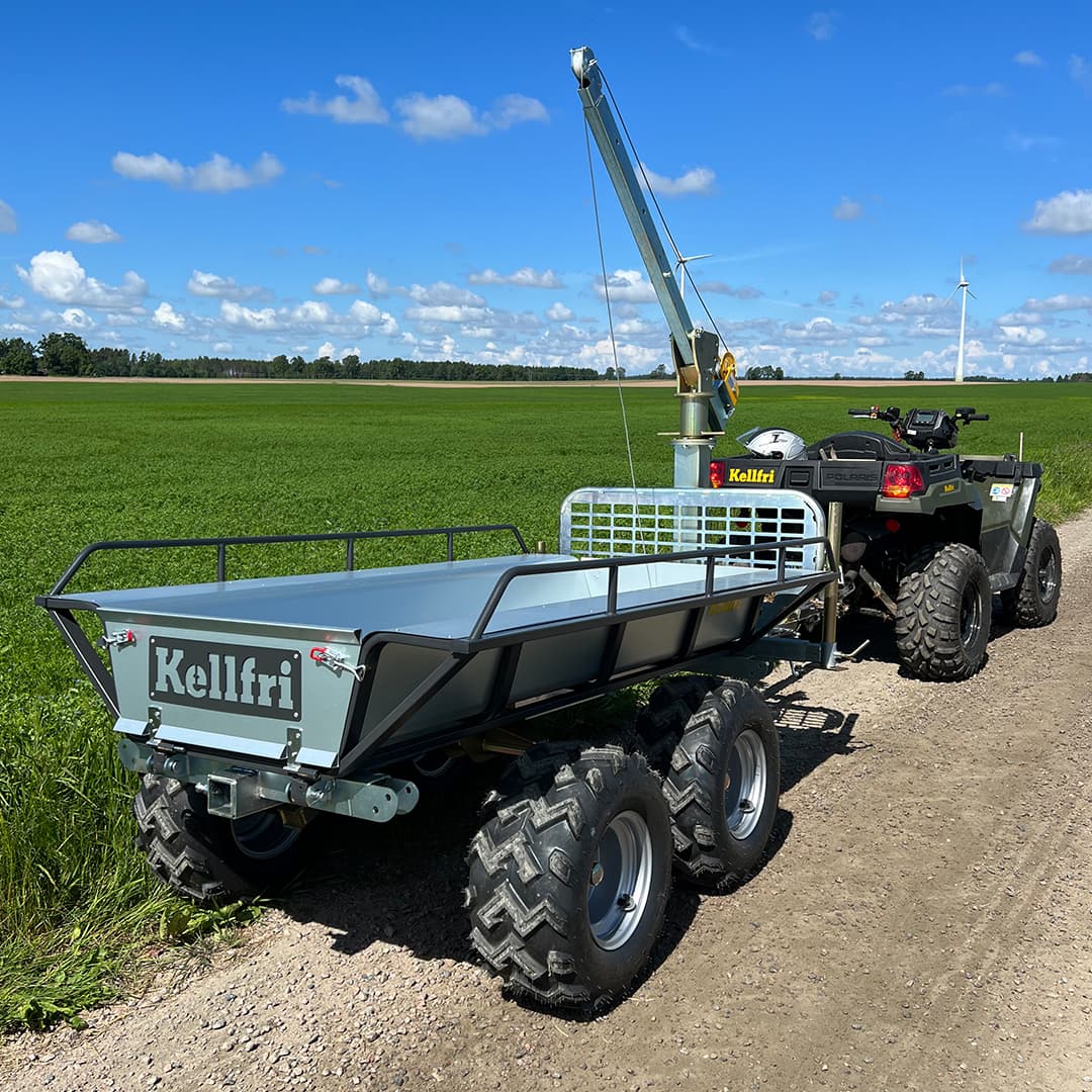 Forestry trailer ATV | Tipping and forestry trailer from Kellfri