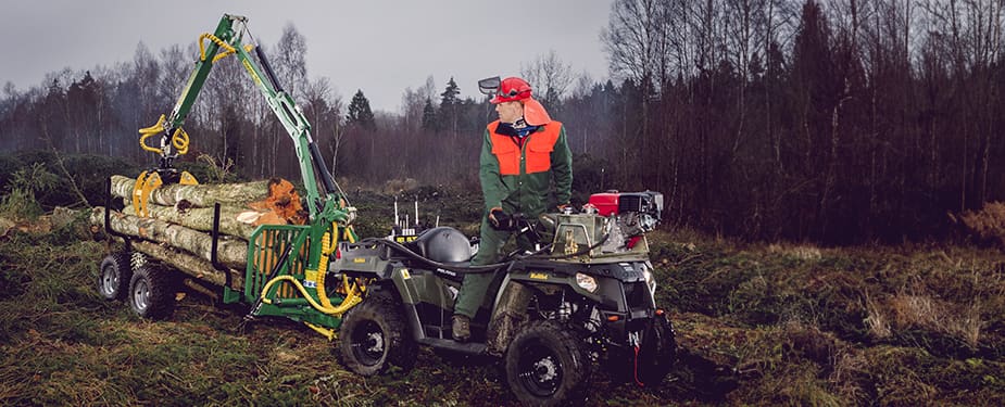 Forestry Trailers and Accessories for ATVs for Small-Scale Forestry ...