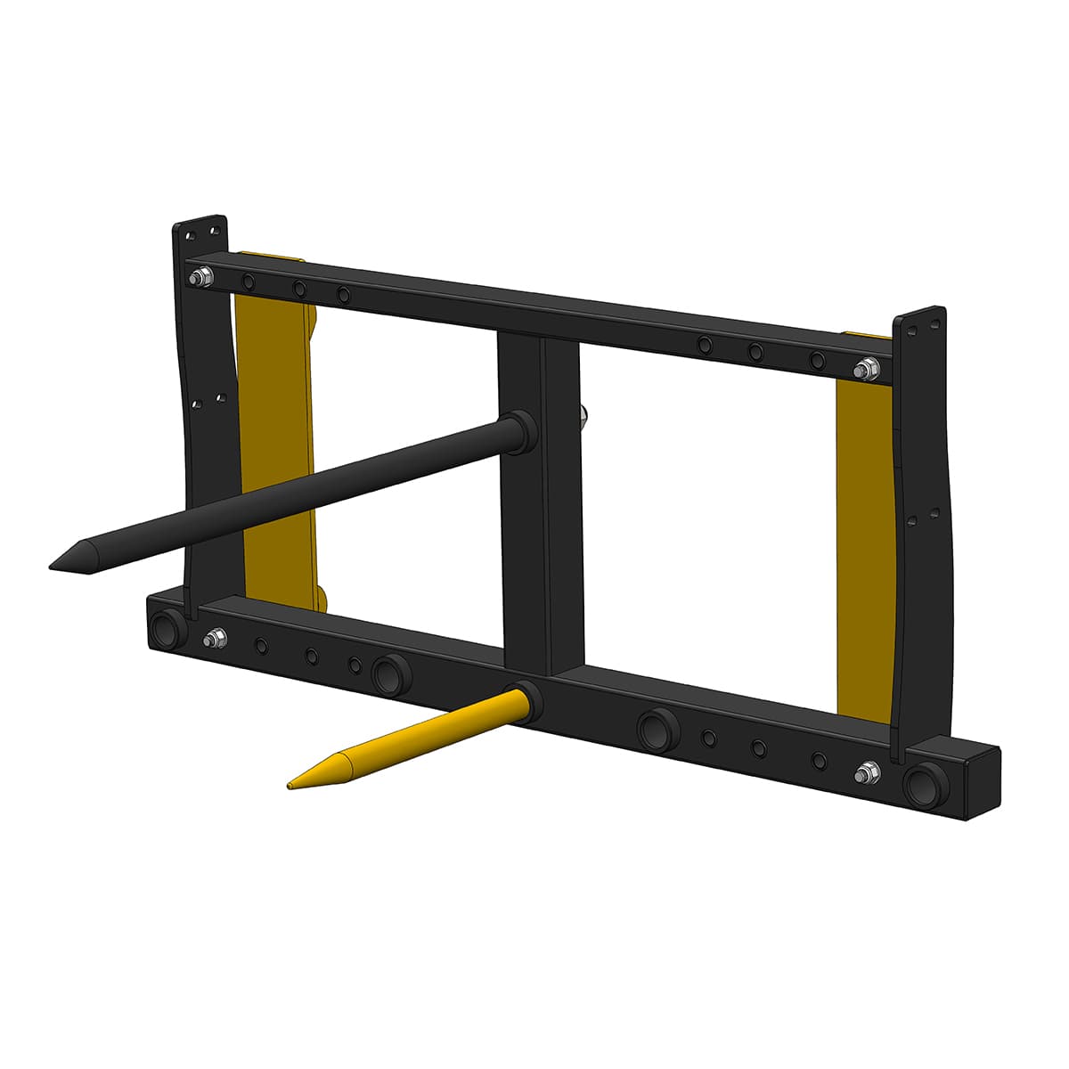 Bale spike frame with bolted Small BM attachment | Kellfri