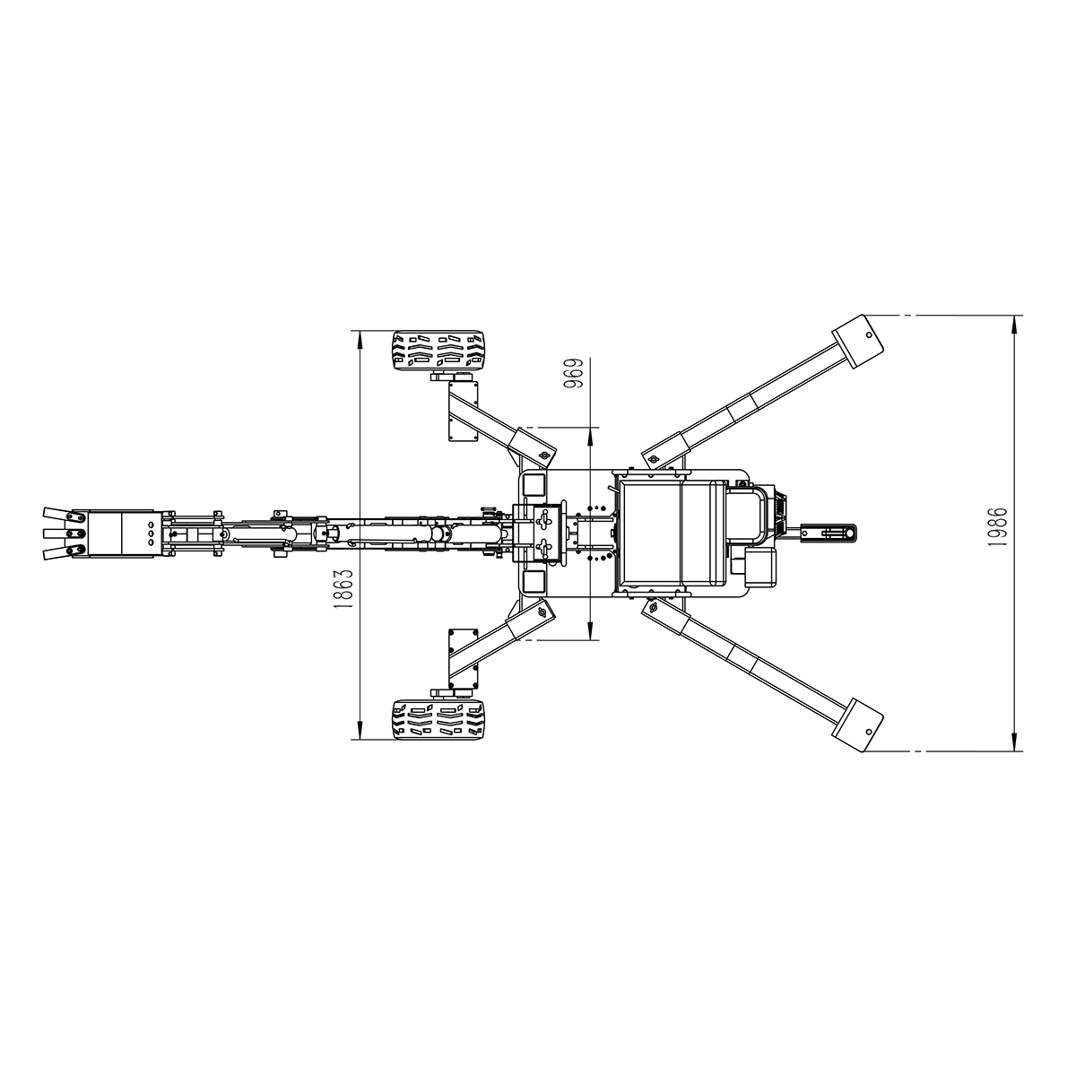 Backhoe Digger 360° | ATV | Kellfri